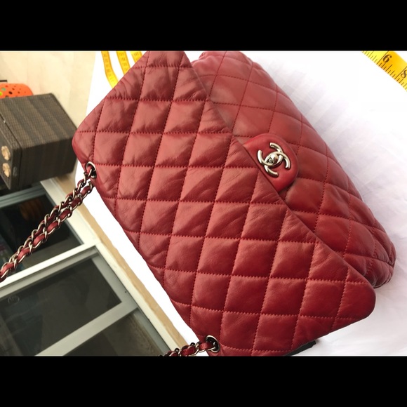 CHANEL | Bags | Chanel Shoulder Red Bag Large | Poshmark